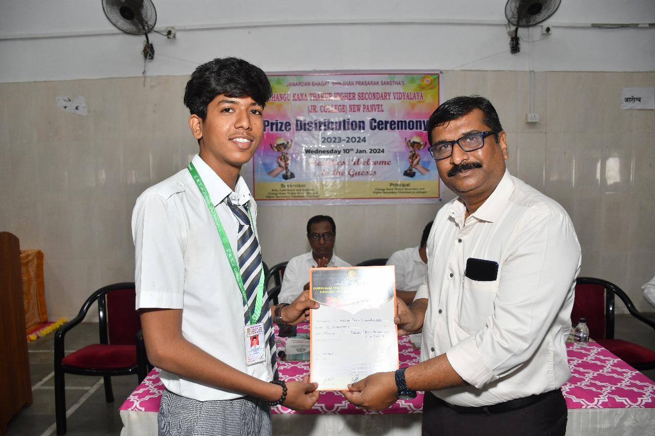 First Prize Distribution – C. K. Thakur Vidyalaya & Jr. College